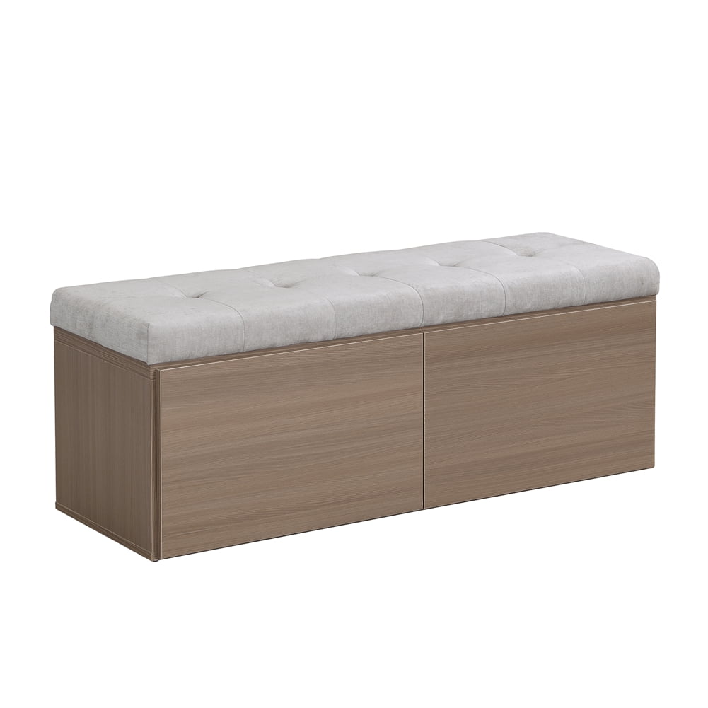 Modern Shoe Storage Bench, Entryway Shoe Bench With Cushion Seat ...