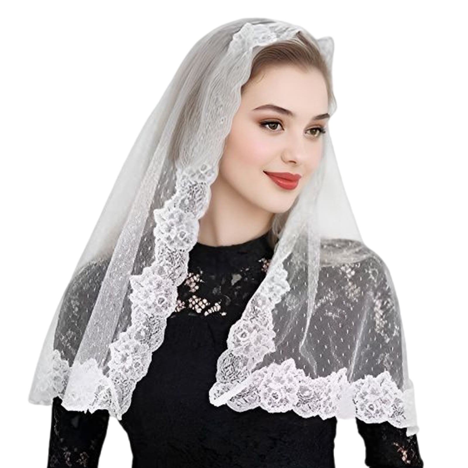 Modern Short Wedding Veils Tulle Design Mass Mantilla Veils Headveil ...