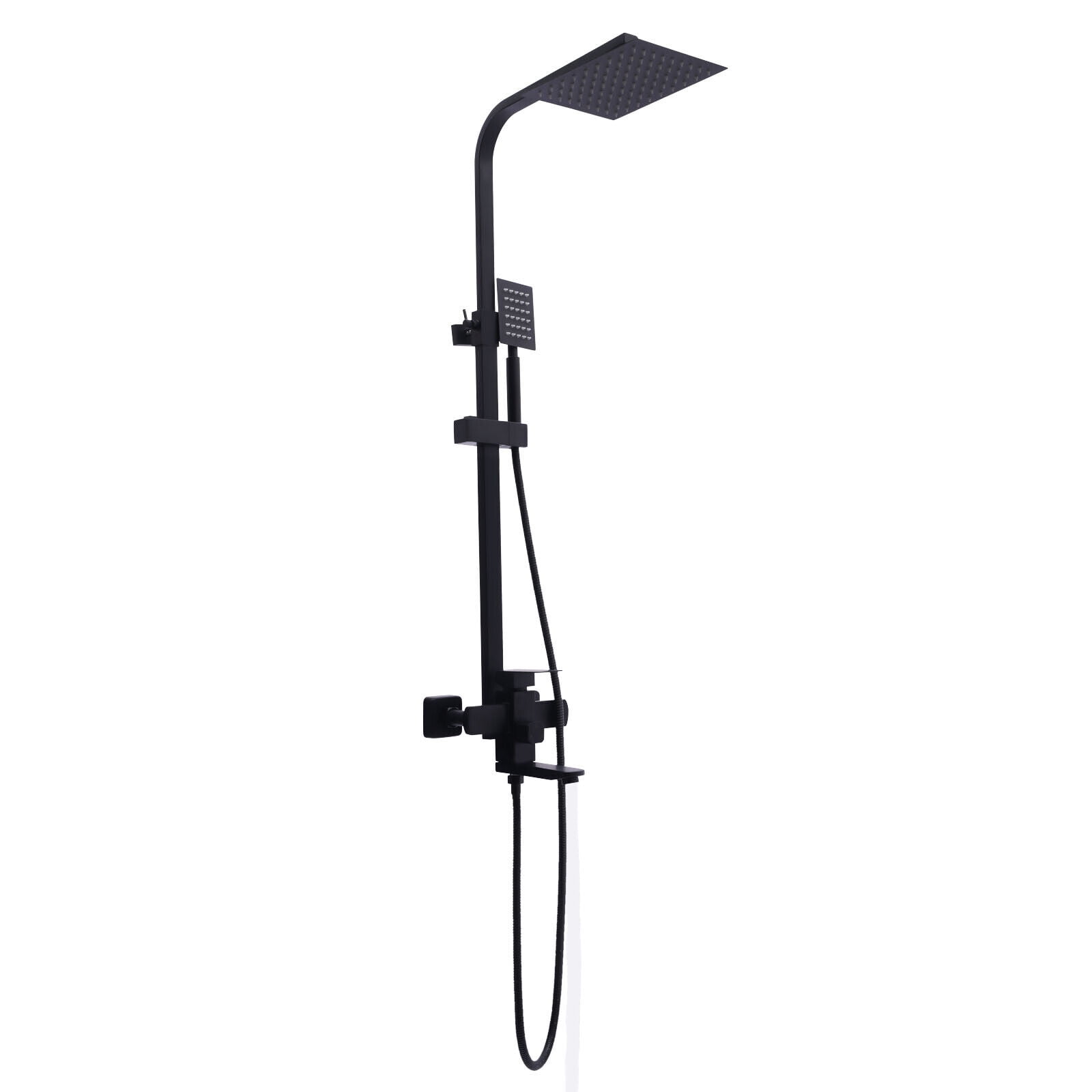 Modern Shower Faucet Set Rainfall Shower Head Combo System Adjustable ...
