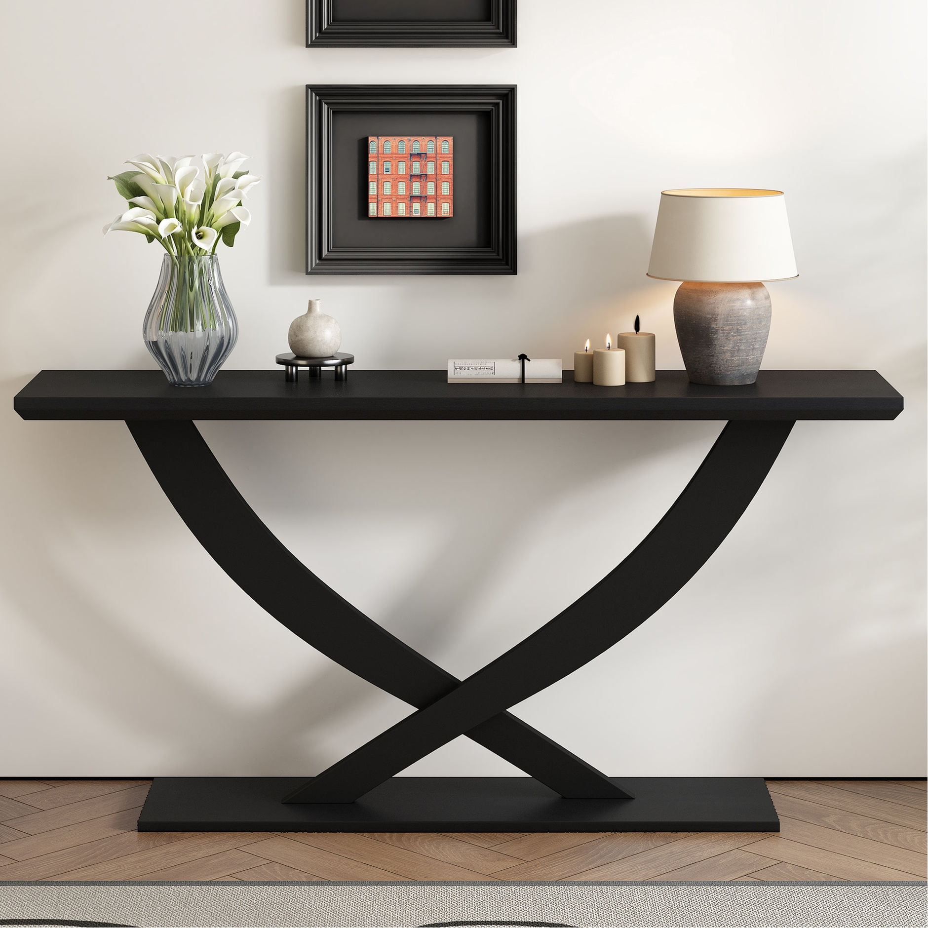 Modern Side Table | Cross-Leg Design for Aesthetic Appeal | Quality ...