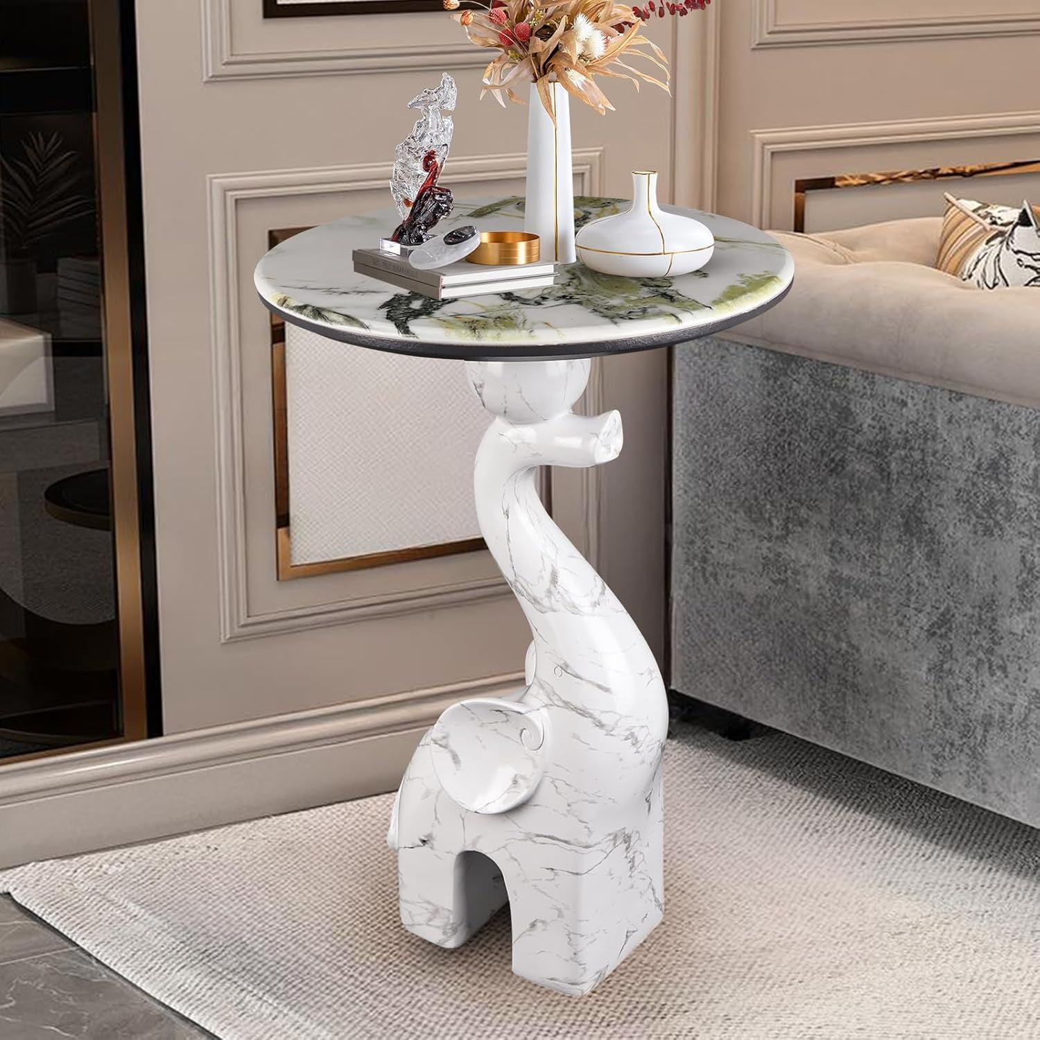 Modern Side Table Living Room - Unique End Tables Office White Elephant ...