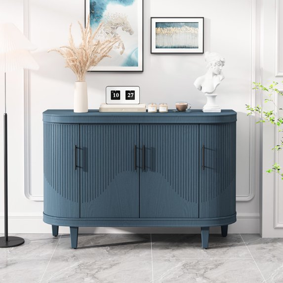 Modern Sideboard with 4 Doors | Use in Hallway and Other Rooms | Pine ...