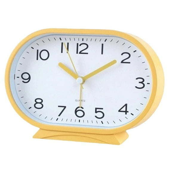 Modern Silent Sweep Second Alarm Clock for Students Large Display Desk ...