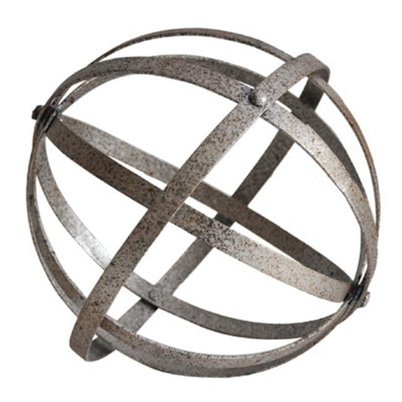 Modern Silver Distressed Small Metal Folding Orb D - Walmart.com
