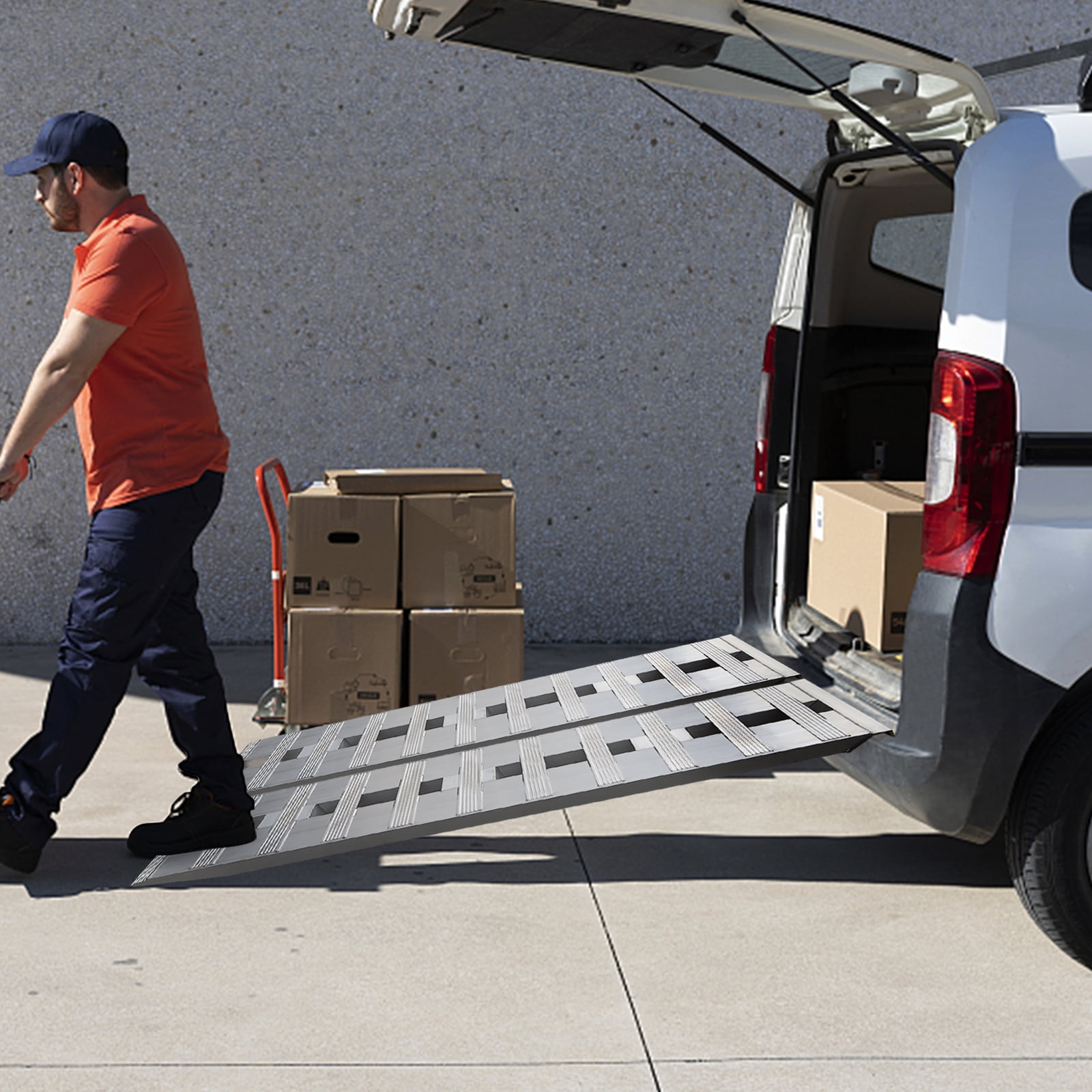 Modern Silver Loading Ramps Top Hook Design Aluminum Truck Car Auto ...