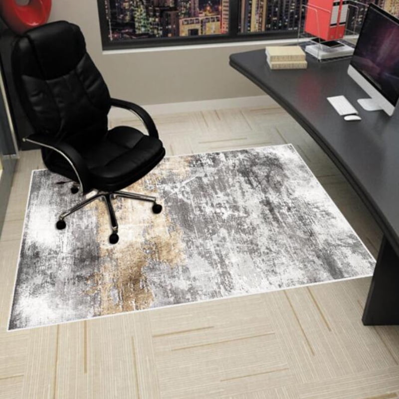 Modern Simple Chair Mat Living Room Abstract Large Area Plush Rugs ...