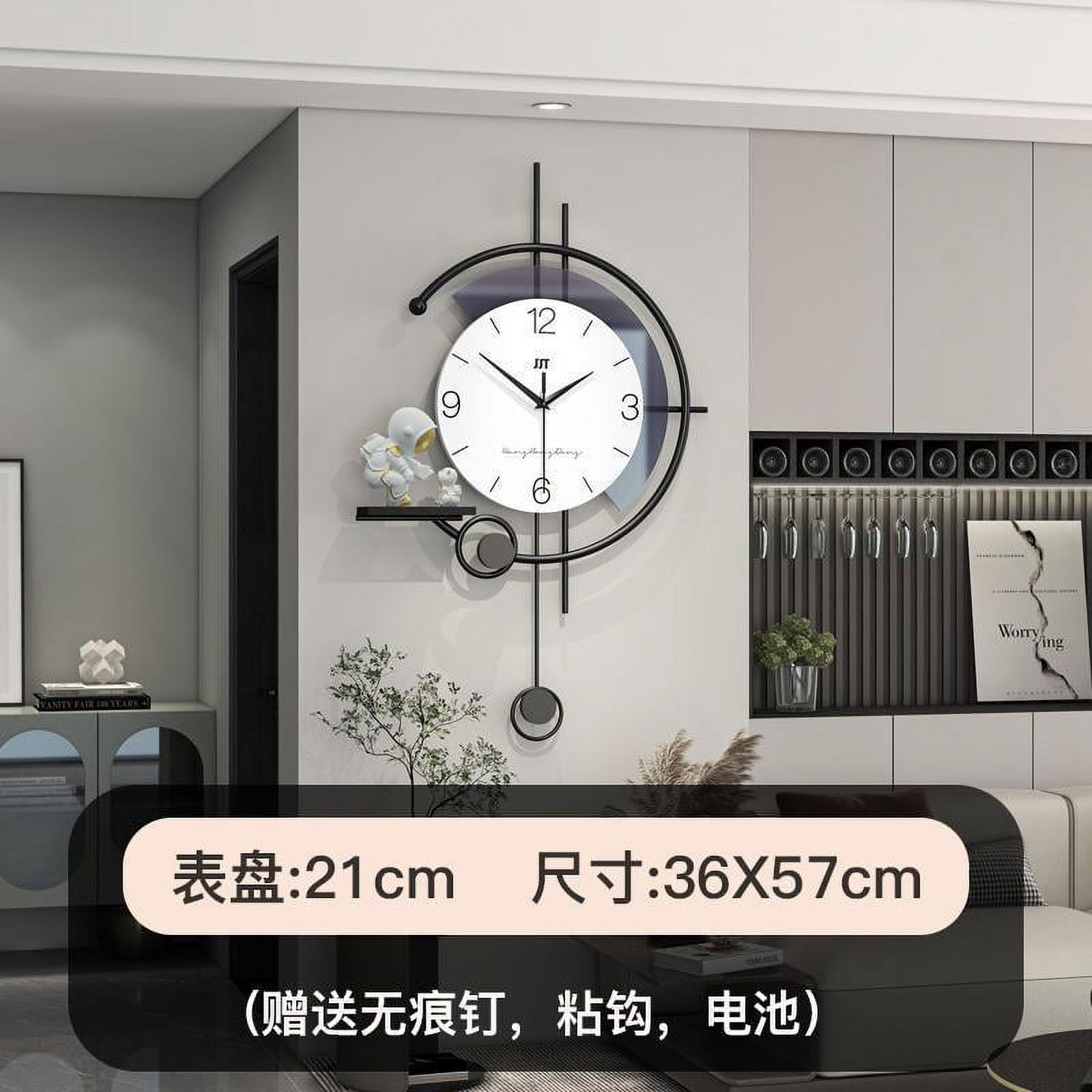 Modern Simple Clock Living Room Wall Clock New Online Red Art Fashion ...