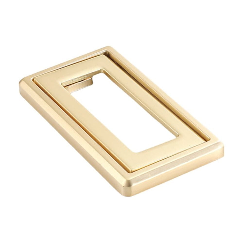 Modern Simple Drawer Non-Punch Flat Handle Bedside Table Dark Button ...