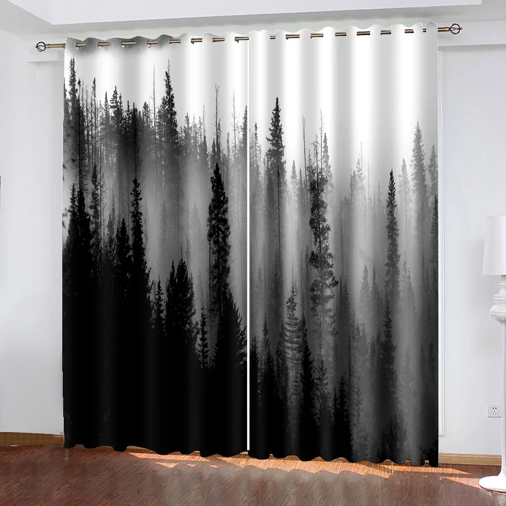 Modern Simple Elegance Shape Hall High Shading Curtains Style Thick ...
