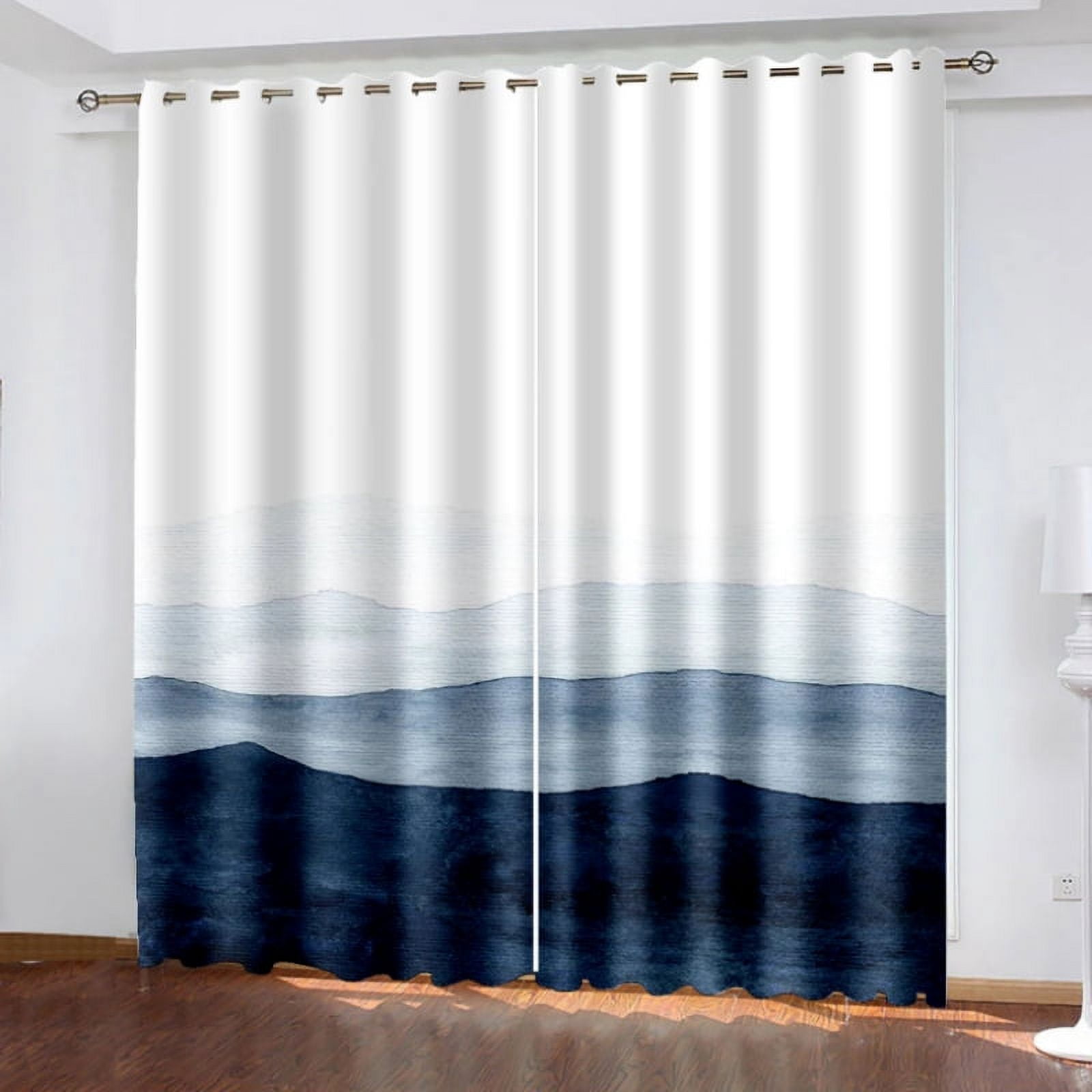 Modern Simple Elegance Shape Hall High Shading Curtains Style Thick ...