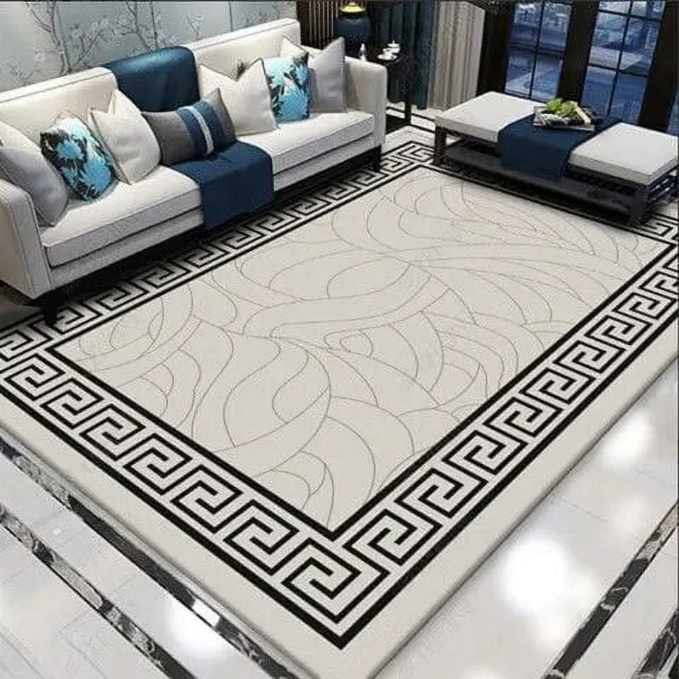 Modern Simple Flower Pattern Carpet Living Room Rug Bedroom Home ...
