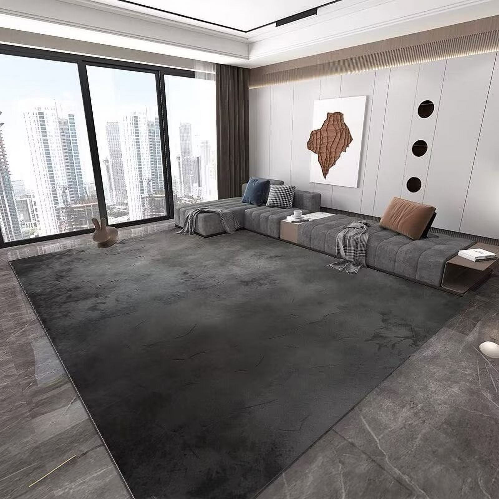 Modern Simple Living Room Floor Carpet Bedroom Soft Solid Tatami ...