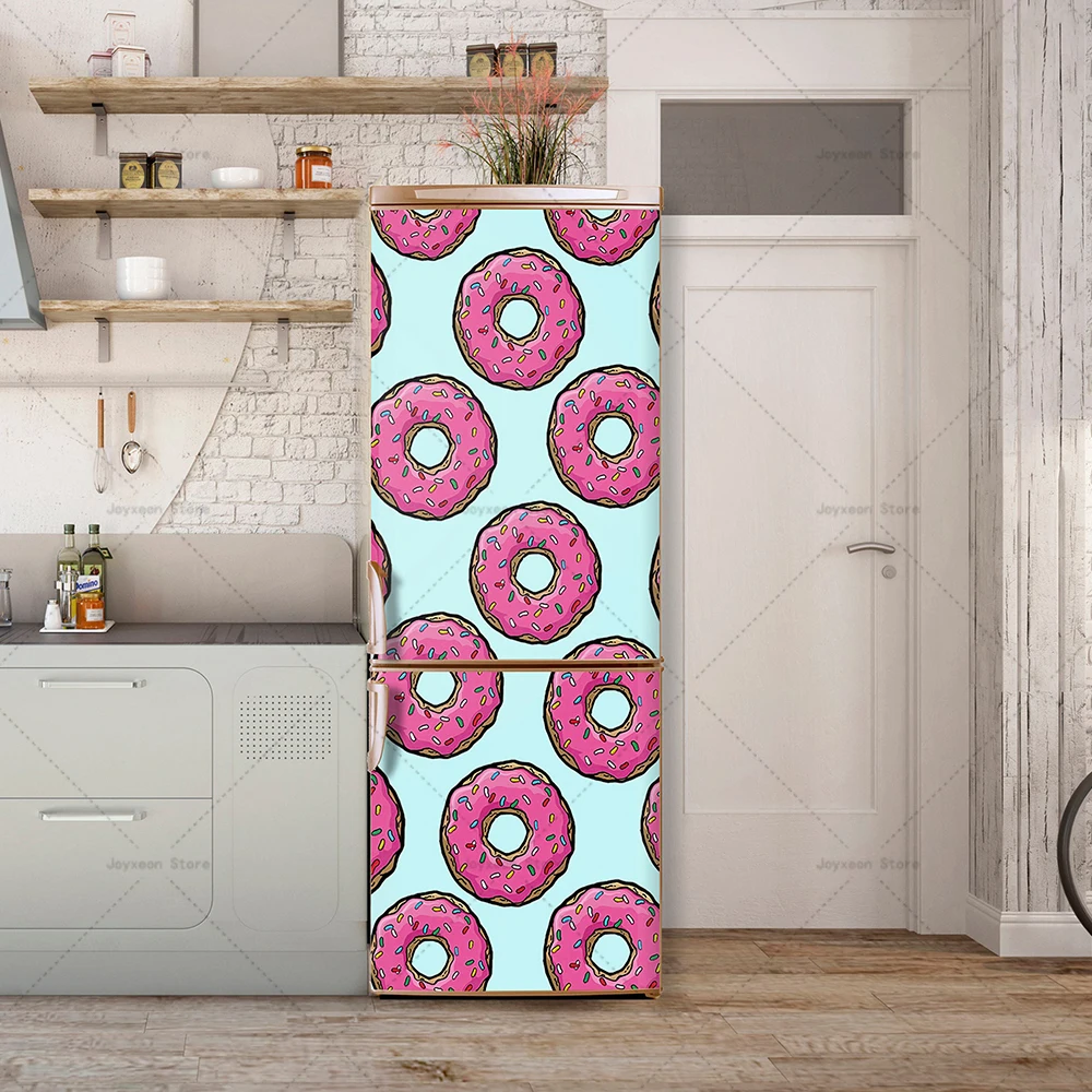 Modern Simple Marble Texture Refrigerator Magnet Home ration Sticker ...