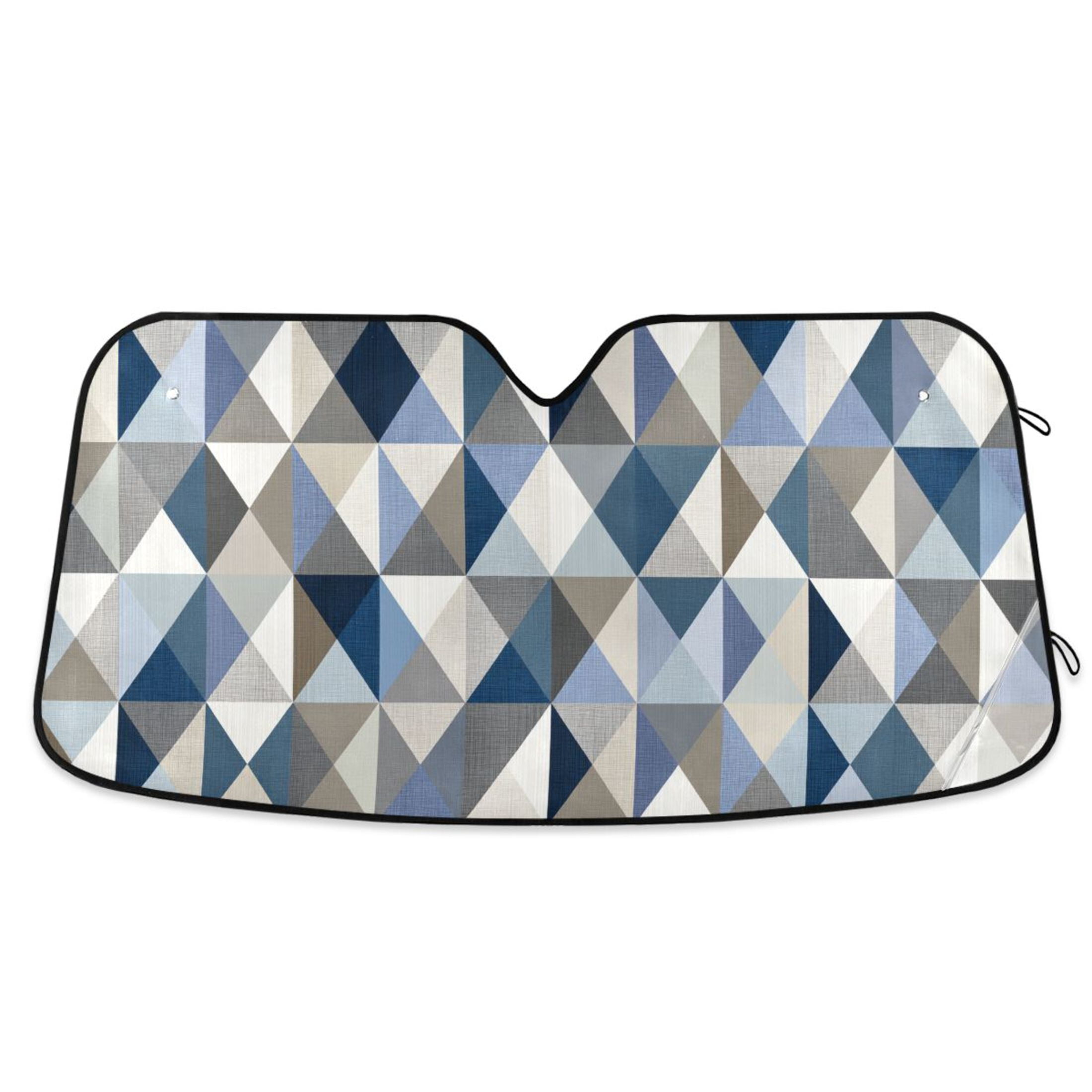 Modern Simple Triangles Windshield Sun Shade Automobile Visor Accordion ...