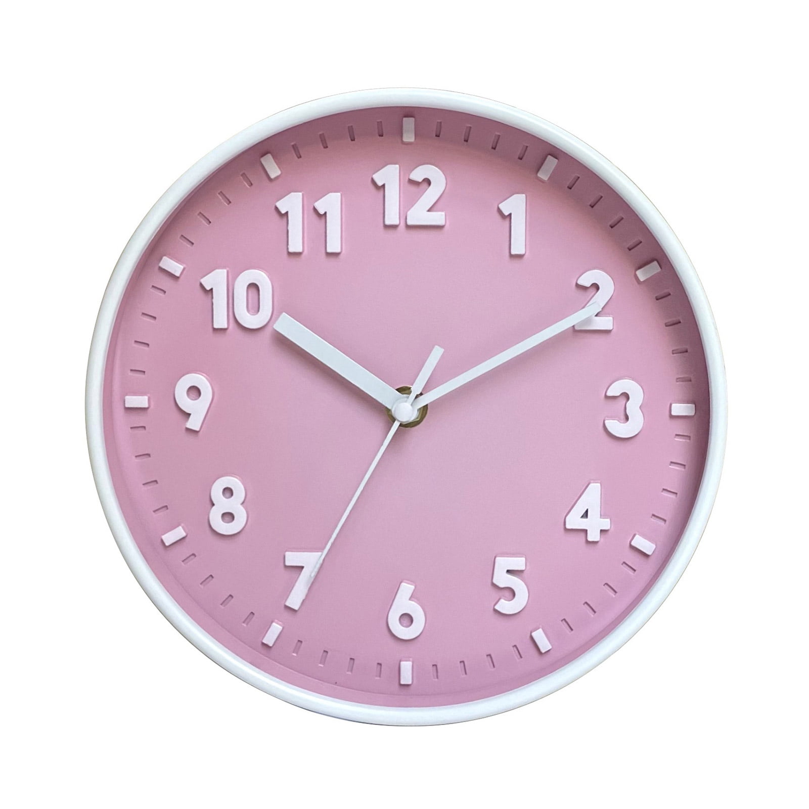 Modern Simple Wall Clock 8 Inch Candy Color Silent Time Clocks Ornament ...