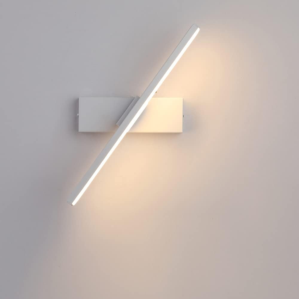 Modern Simplicity LED Wall Lamp 330° Spin Angle Dimmable Bedside Lamp ...