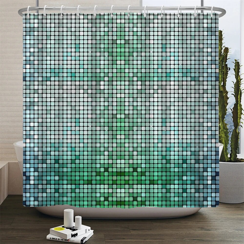 Modern Simplicity Shower Curtains 3d Bathroom Curtain Quartzite Limest