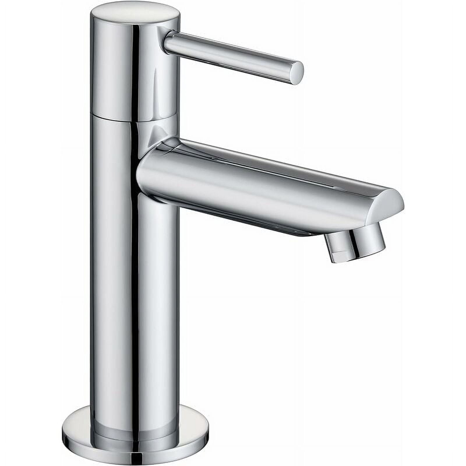 Modern Sink Faucet, High Arc Faucet Chrome Finish Bathroom Sink Faucet ...