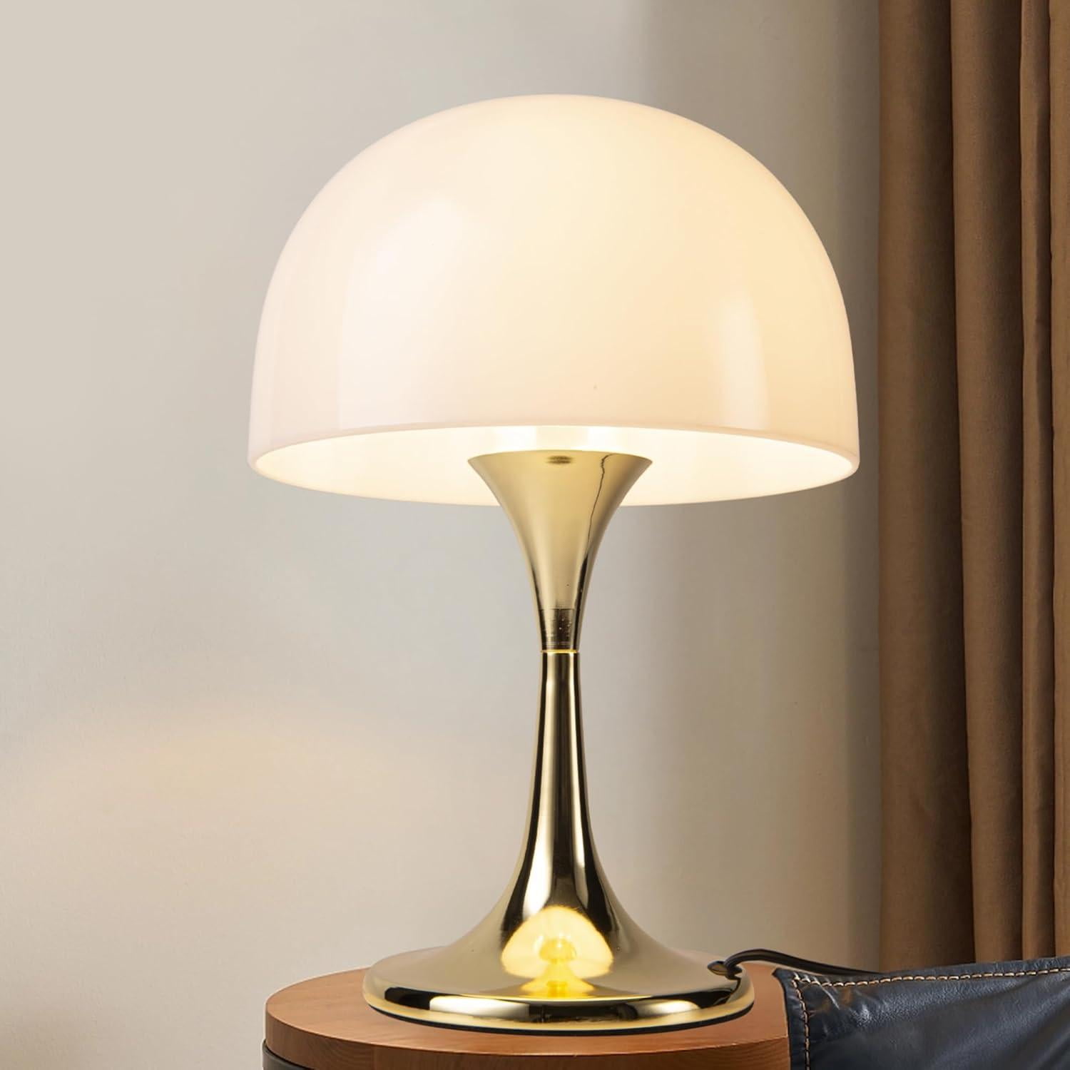 Modern Sleek Table Lamp for Bedroom, 3-Light LED End Table Lamp for ...