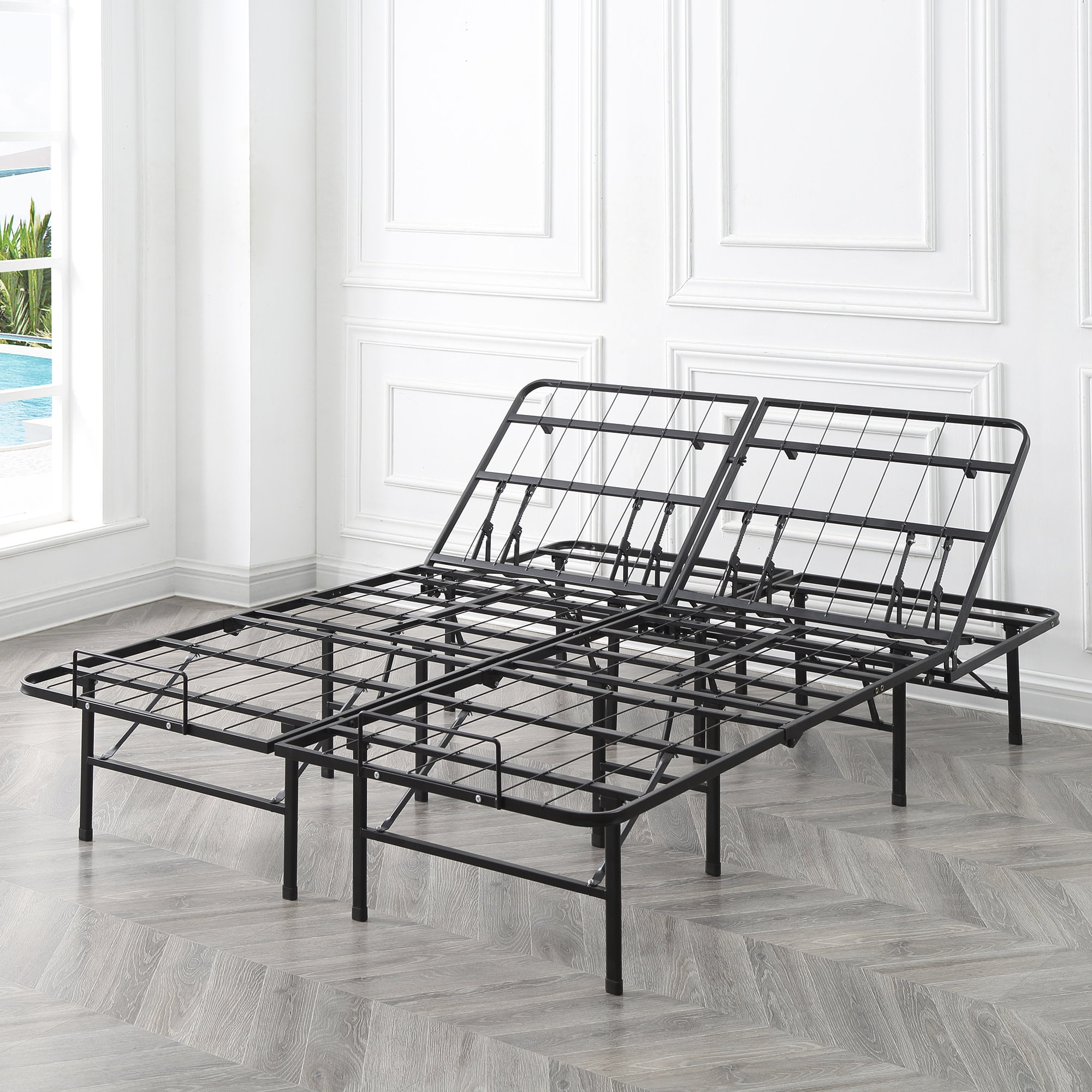 Hercules Heavy-Duty Adjustable Platform 14-Inch Metal Bed Frame ...