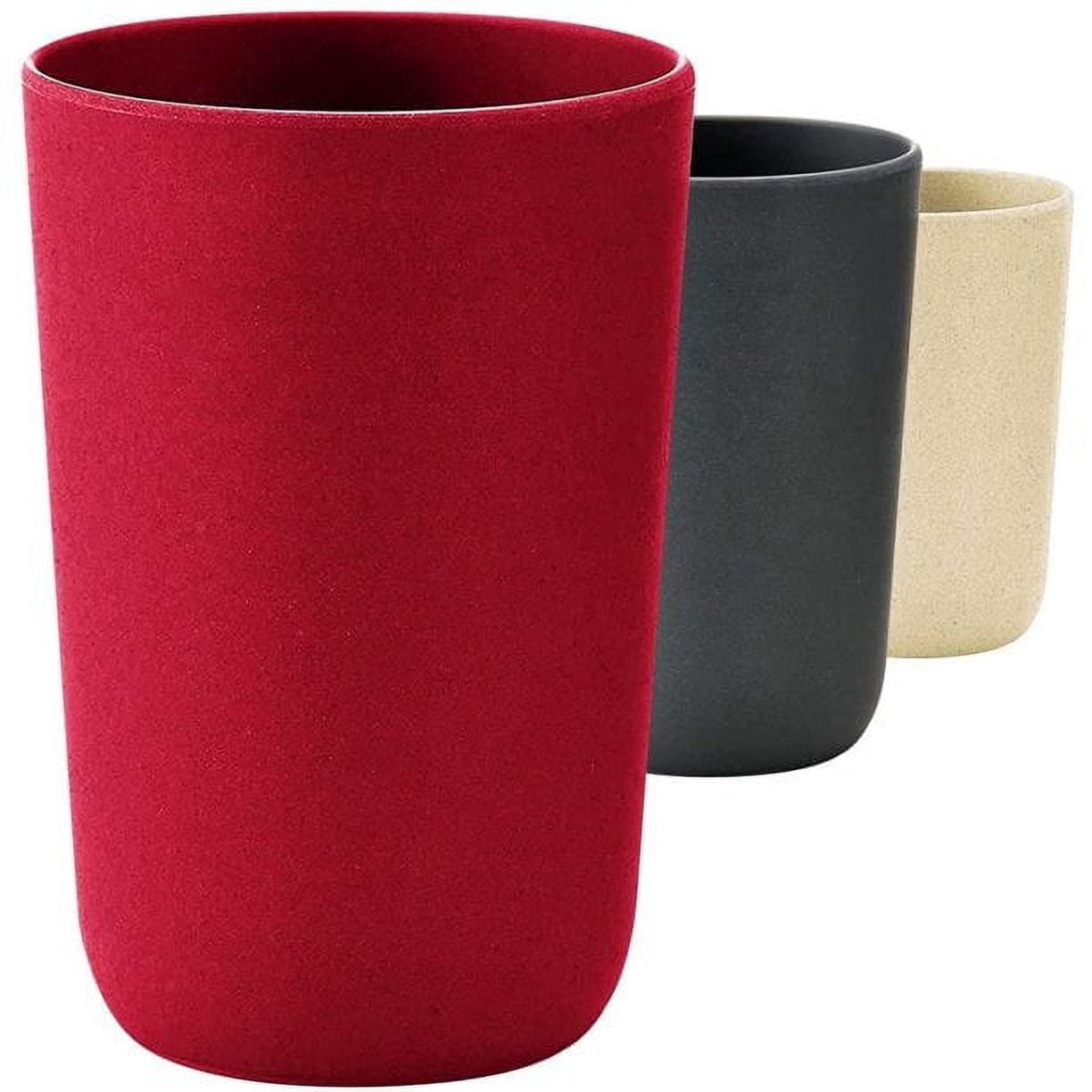 Modern Slim Bamboo Red Kitchen Utensil Holder Caddy - Rust Proof and ...