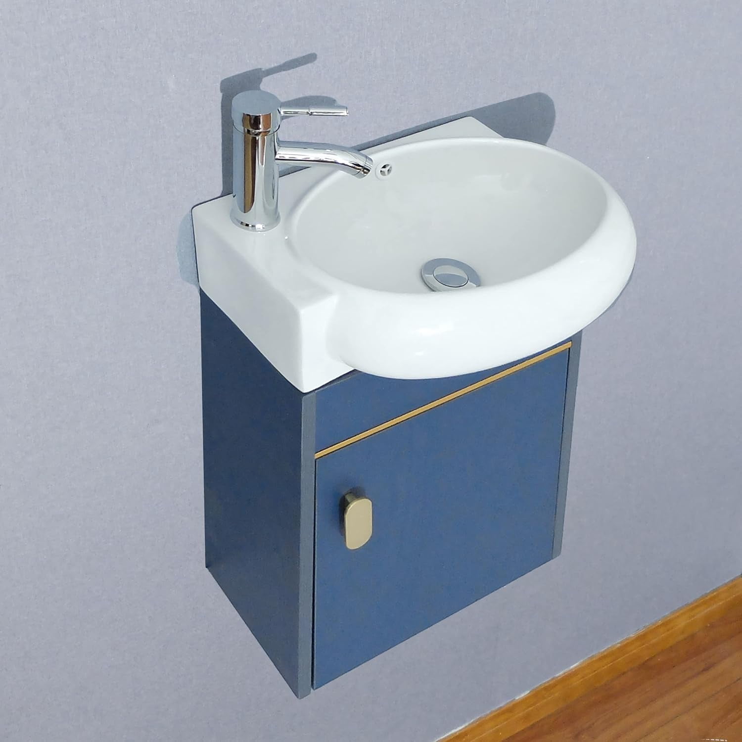 Modern Small Bathroom Vanity Set for Saving Space Wall Mounted Bathroom ...