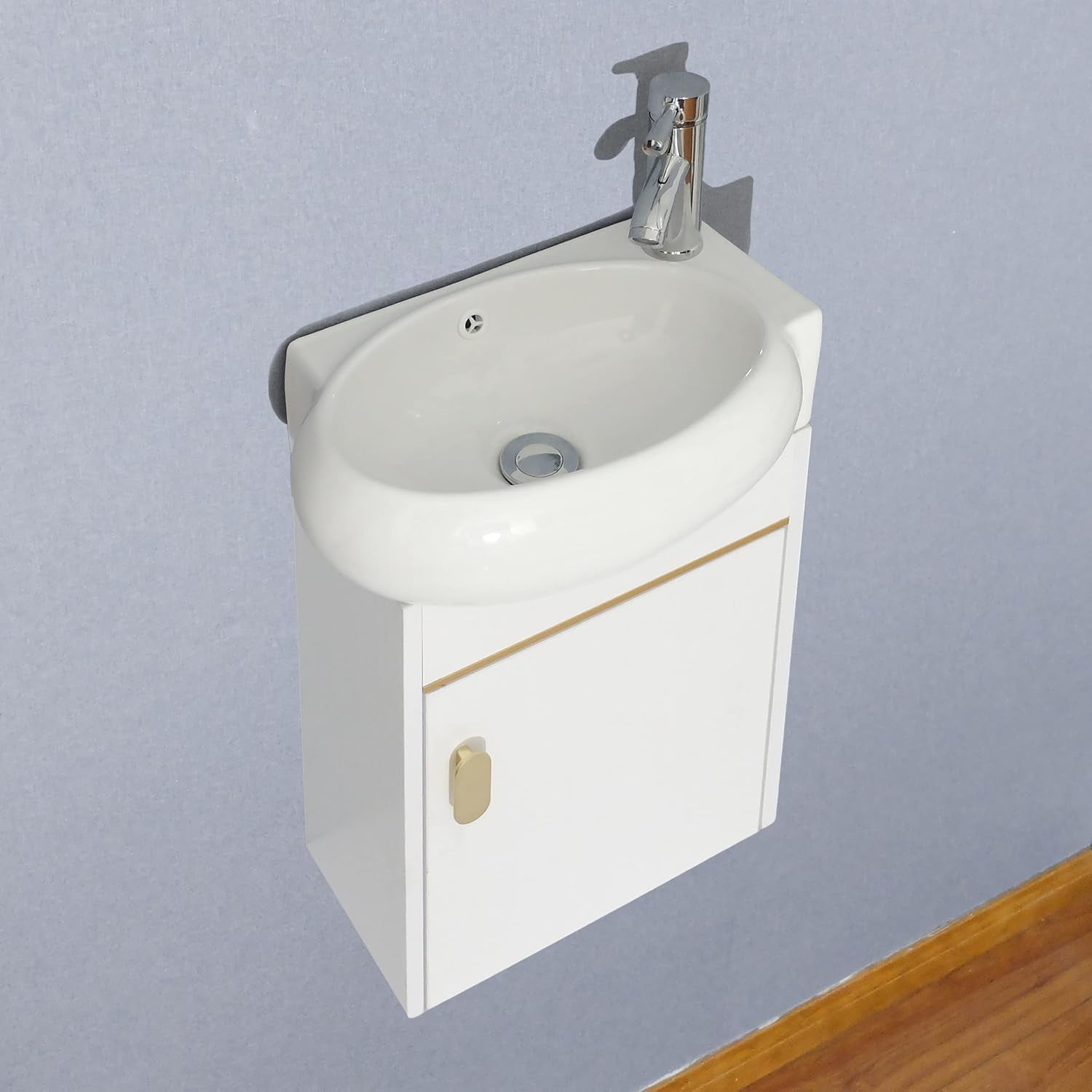 Modern Small Bathroom Vanity Set for Saving Space Wall Mounted Bathroom ...