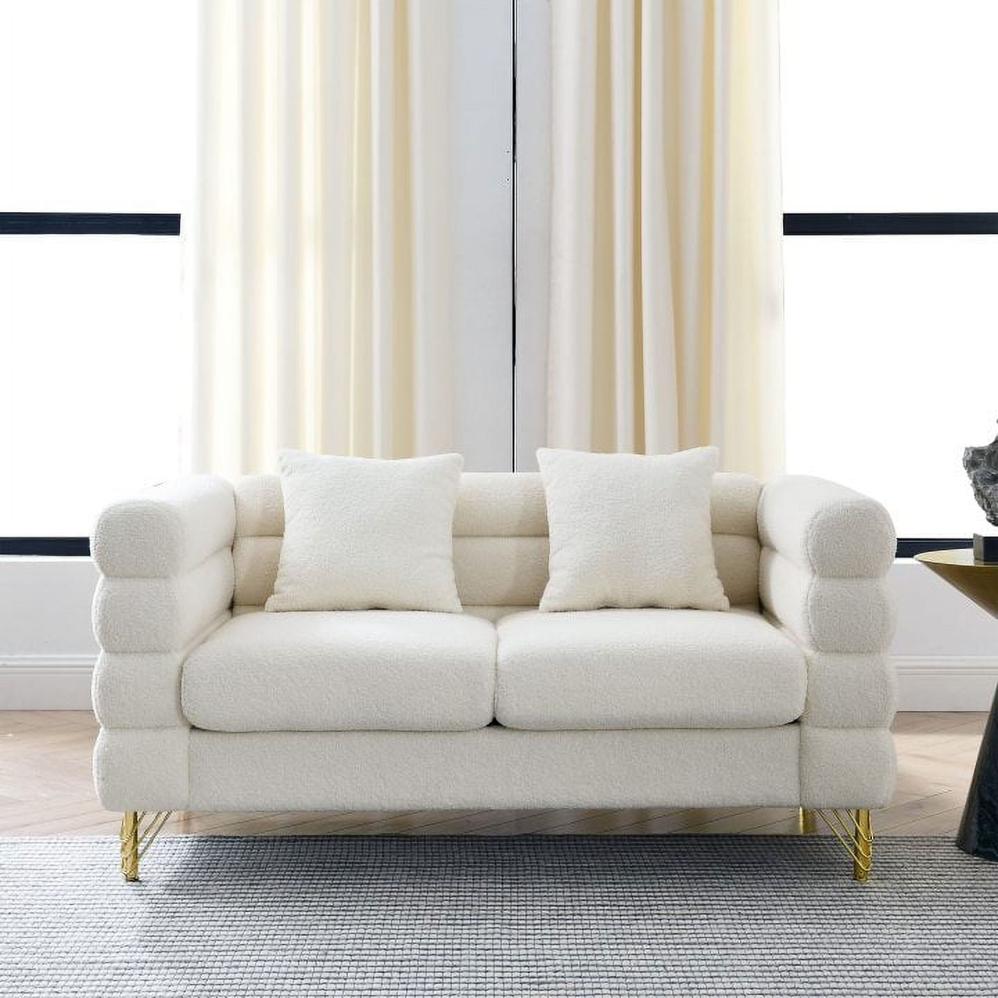 Modern Sofa Couch,Extra Deep Seat Sectional Sofa for Living Room, 60 ...
