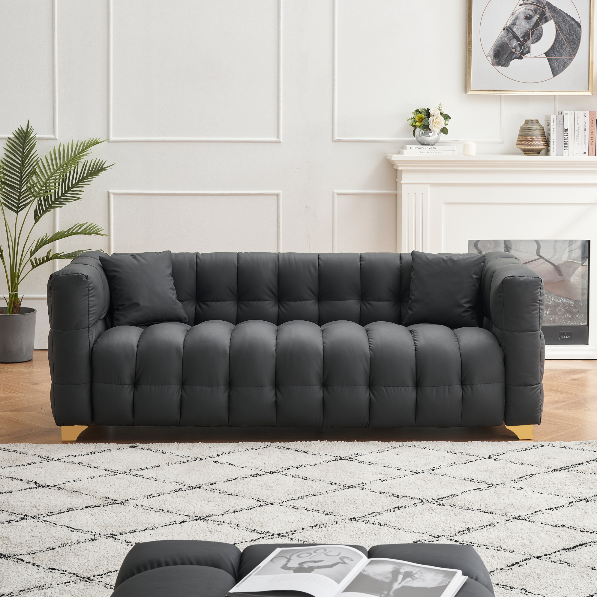 Modern Sofa Couch, Technology Fabric Sofa with American Body Structure ...