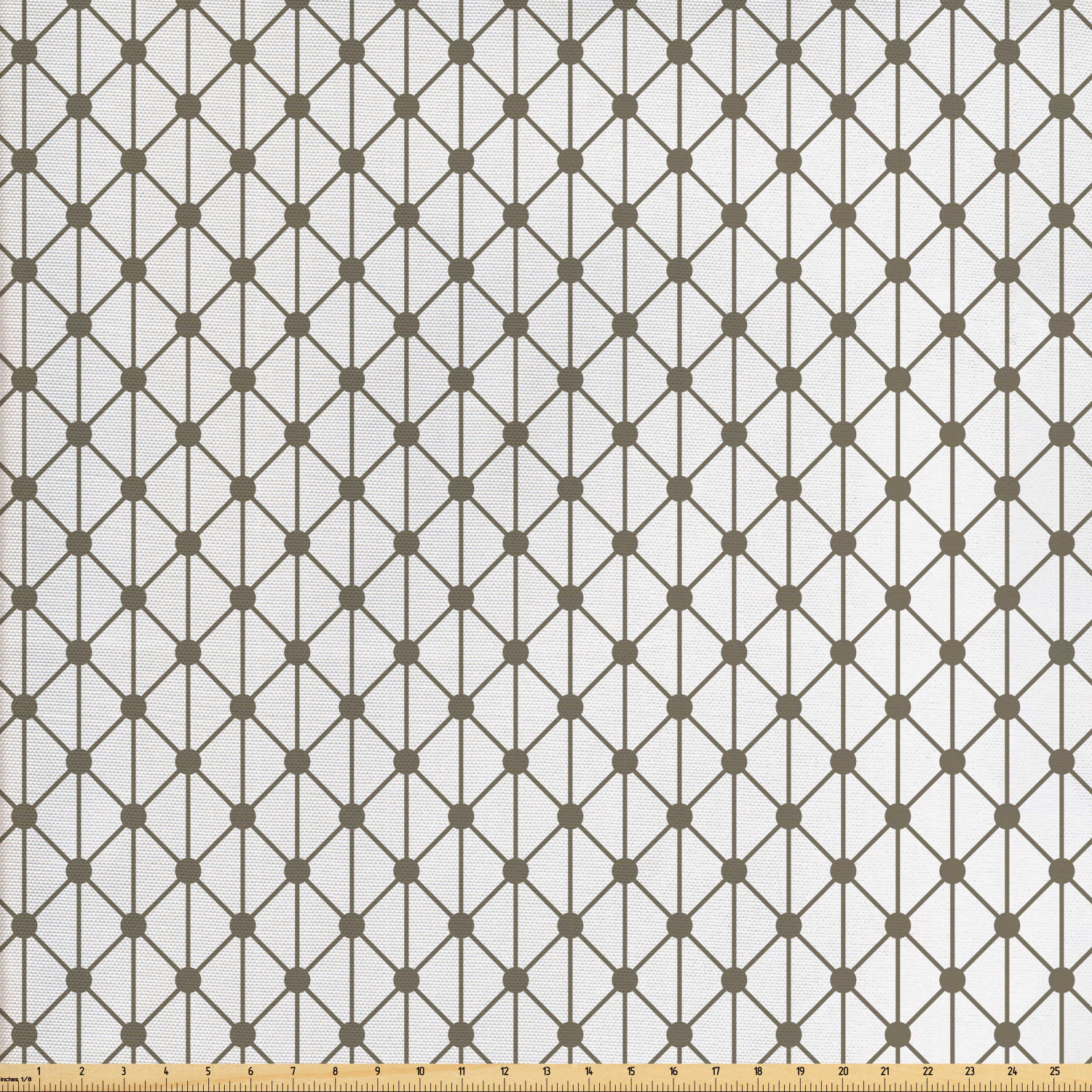 Ambesonne Modern Fabric by the Yard Upholstery, Geometric Diamond ...