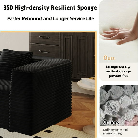 Modern Sofas Modular Sectional Couches for Living Room with Deep Seat ...