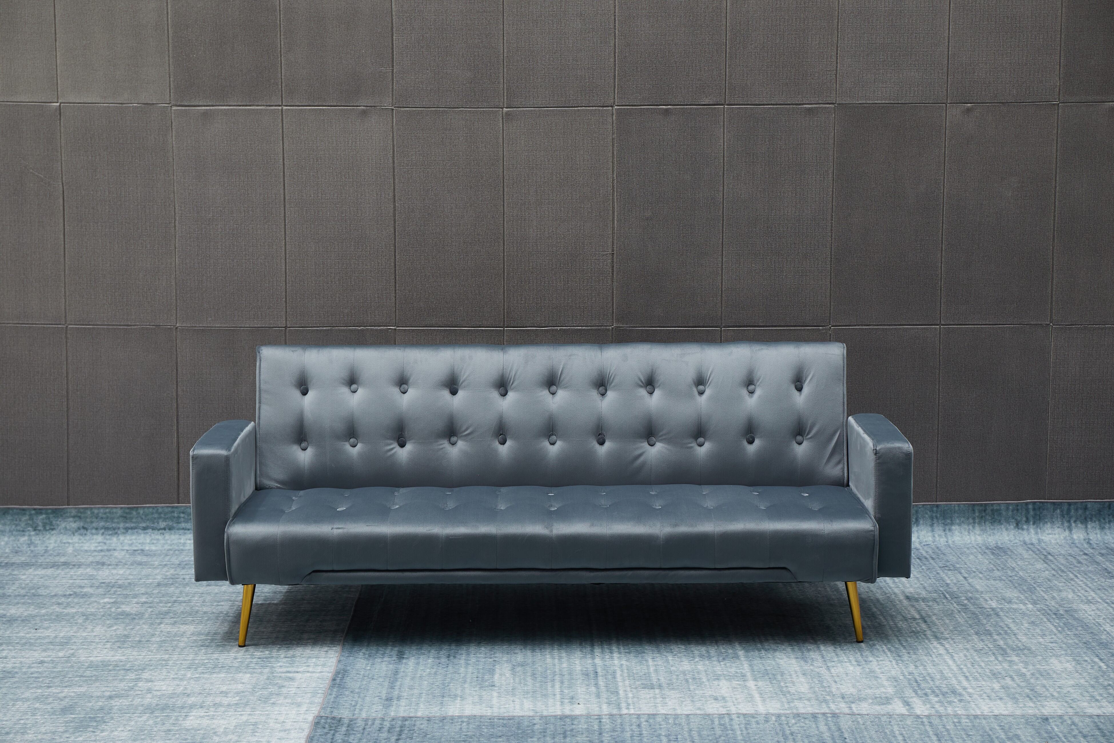 Modern Sofas, SOFA BED - DARKGREY, Dark Gray Rustic Sofas,Solid Wood ...