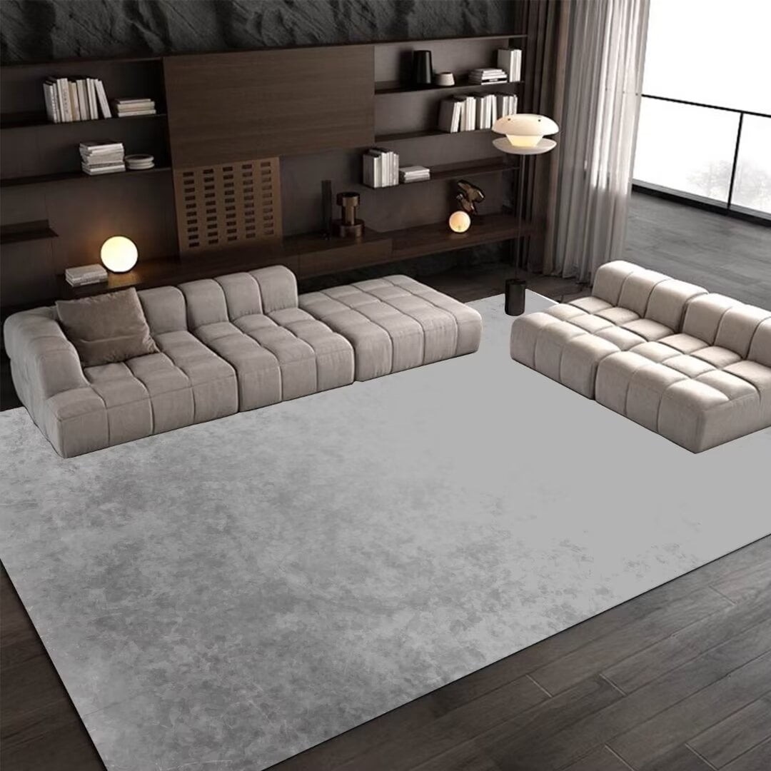 Modern Solid Color Soft Living Room Floor Carpet French Minimalist ...