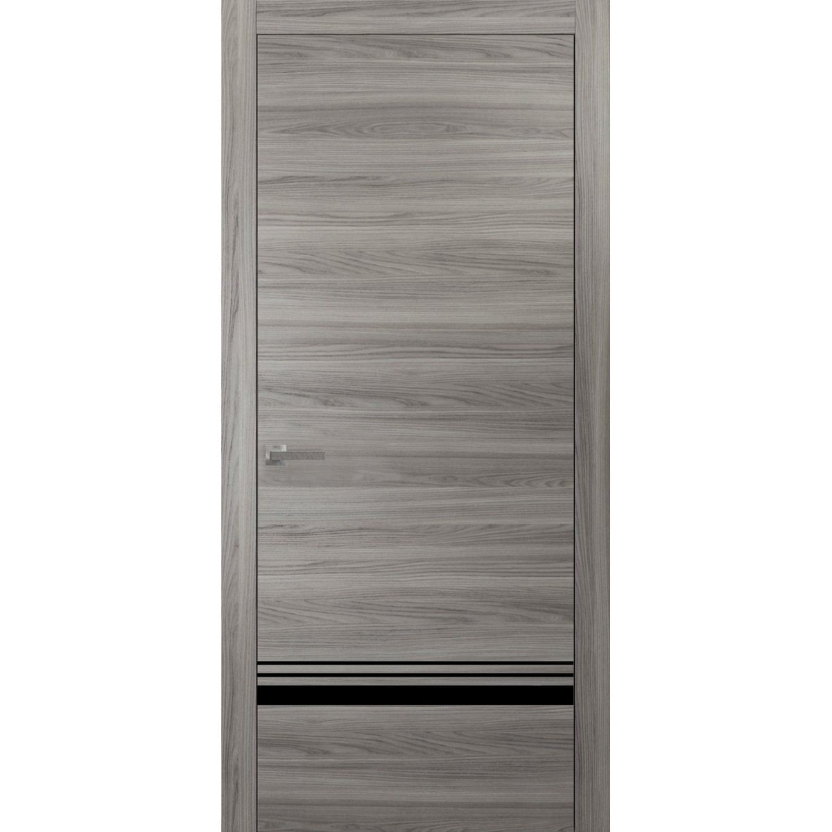 Modern Solid Interior Pre-Hung Door with Handle | Planum 0012 Ginger ...