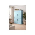 Modern Solid Wood Computer Armoire Desk - Walmart.com