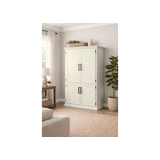 Modern Solid Wood Computer Armoire Desk - Walmart.com
