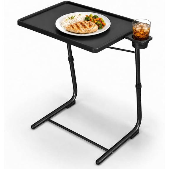 Our Modern Space Adjustable TV Tray Table - 6 Height & 3 Tilt Angle ...