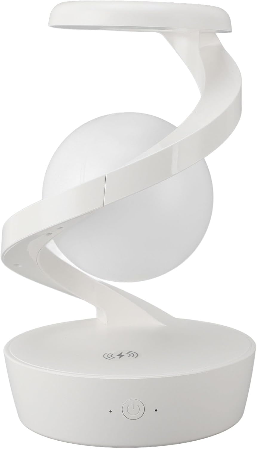 Modern Spiral Bedside Lamp Innovative 3D Visual Levitation Ball ...