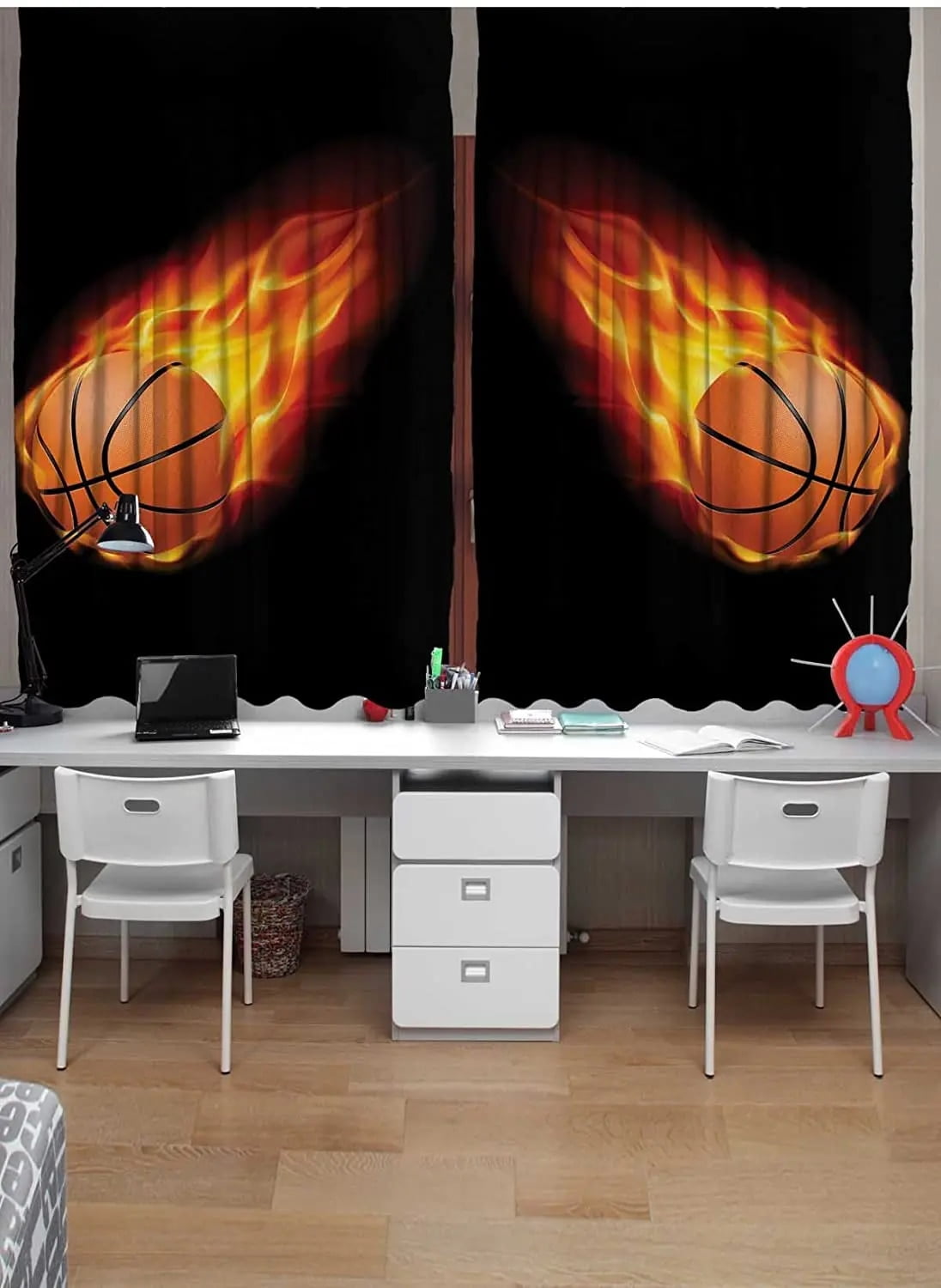 Modern Sports Basketball Flame Home Bedroom Kitchen Living Room ...