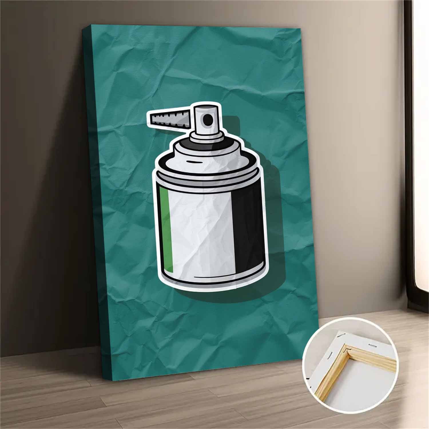 Modern Spray Can Wall Art Canvas Print - Walmart.com