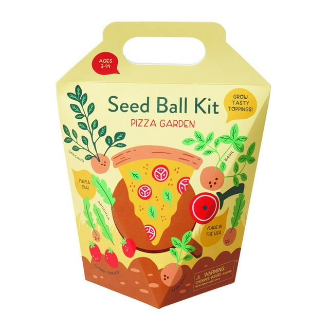 Modern Sprout 7021662 Pizza Garden Assorted Herbs Seed Starter Kit ...