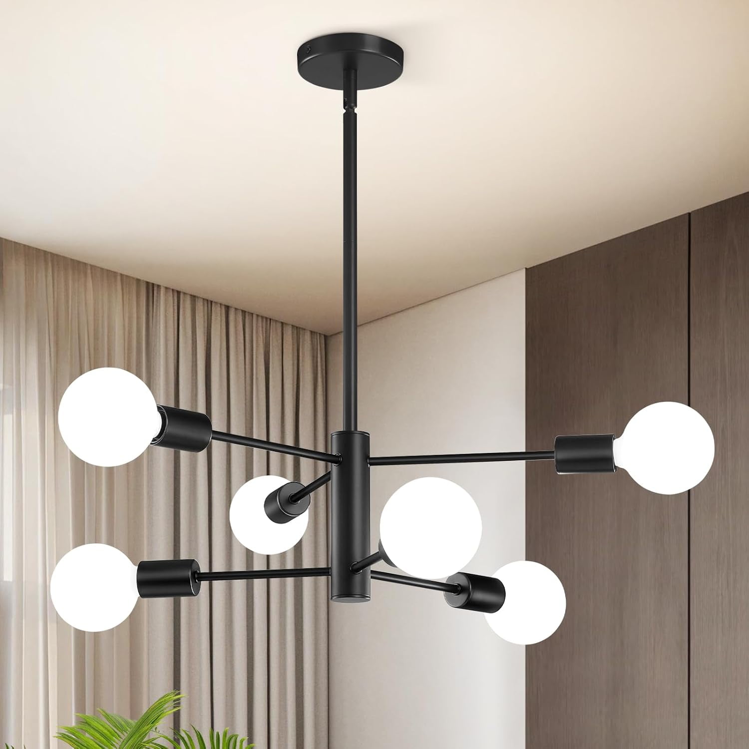 Modern Sputnik Chandeliers Light, 8-Light Gold Dining Room Chandelier ...