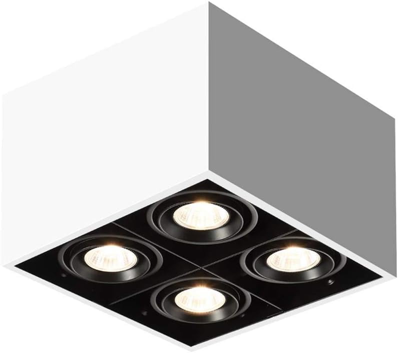 Modern Square 4-Lights Ceiling Spot Lighting Fixtures,4xGU10 Ceiling ...