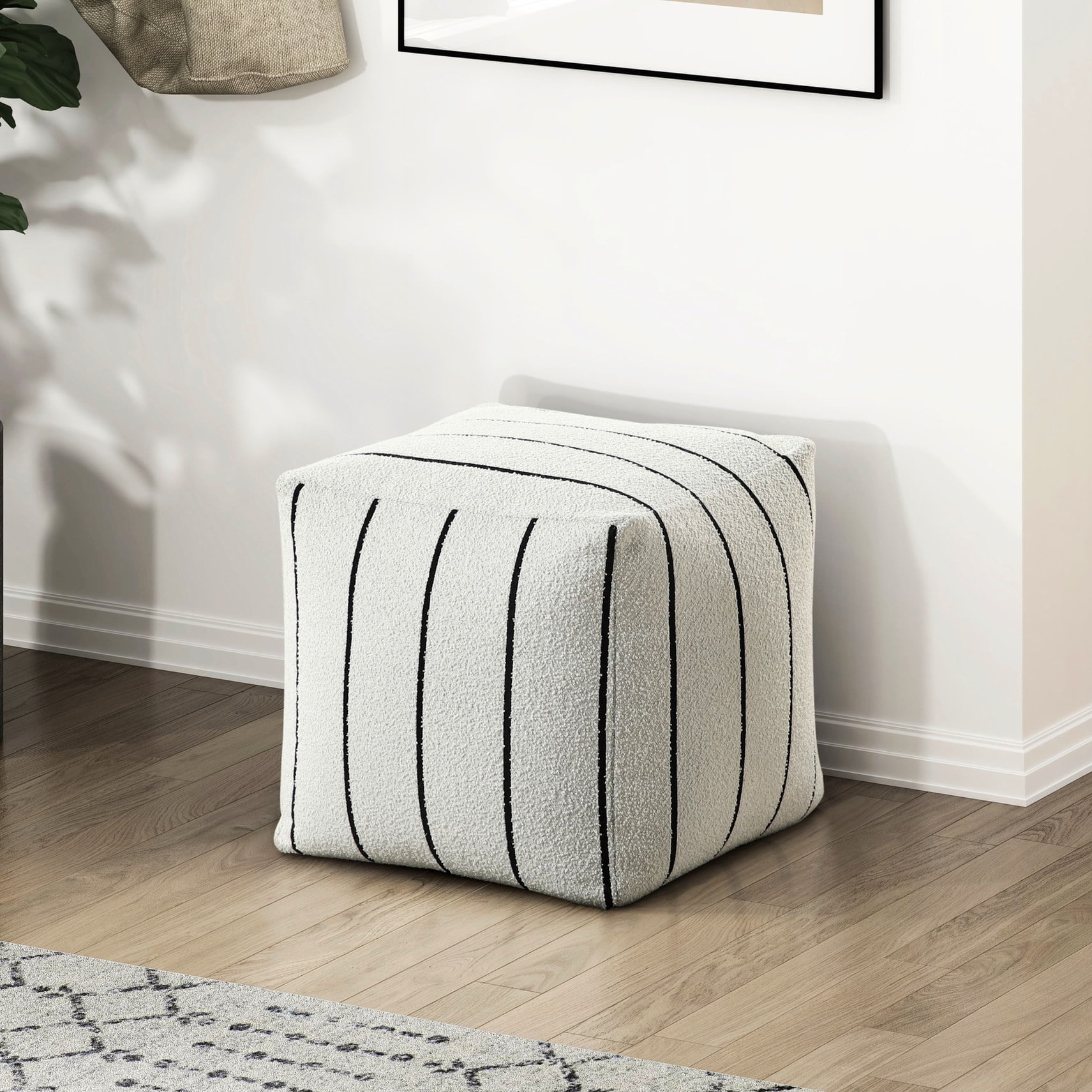 Modern Square Pouf | Ideal for Extra Seating and Relaxing at Home ...