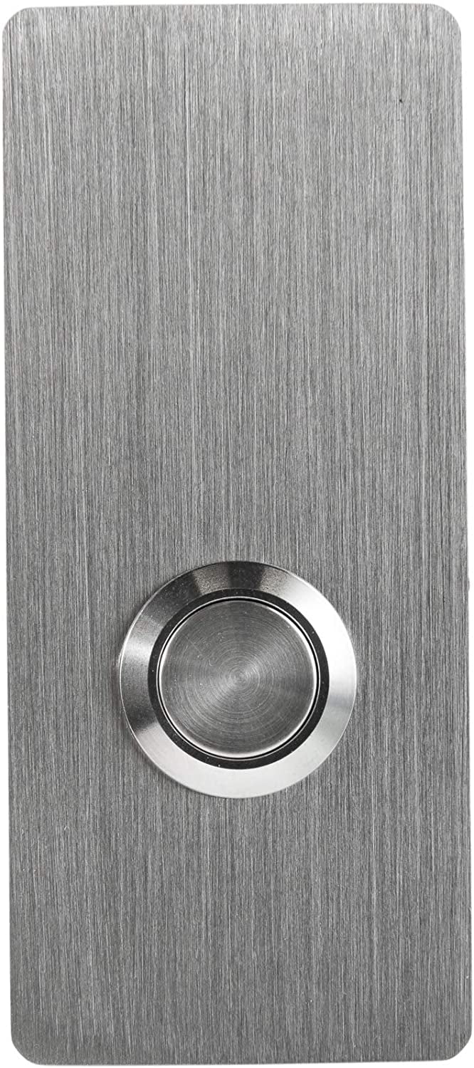 Modern Stainless Hardware R2 Stainless Steel Doorbell Button, 1.37” x 3 ...