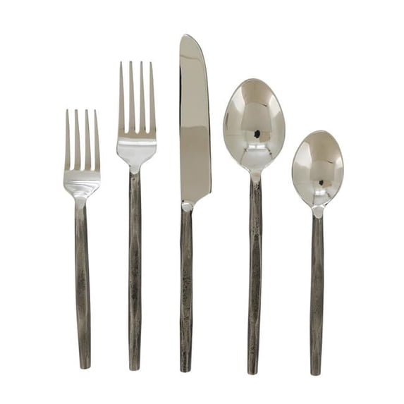 Modern Stainless Steel Flatware - Set of 5 - Walmart.com