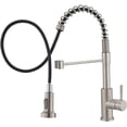 Modern Stainless Steel Pull-Out Kitchen Faucet with Dual Spray Modes ...