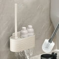 Modern Stainless Steel Toilet Brush & Holder - Compact Space-Saving ...