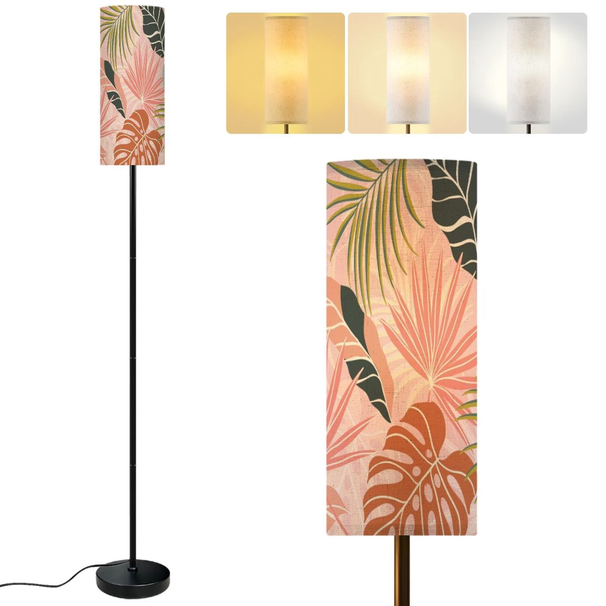 Modern Standing Floor Lamp Abstract art nature Modern shape line art ...