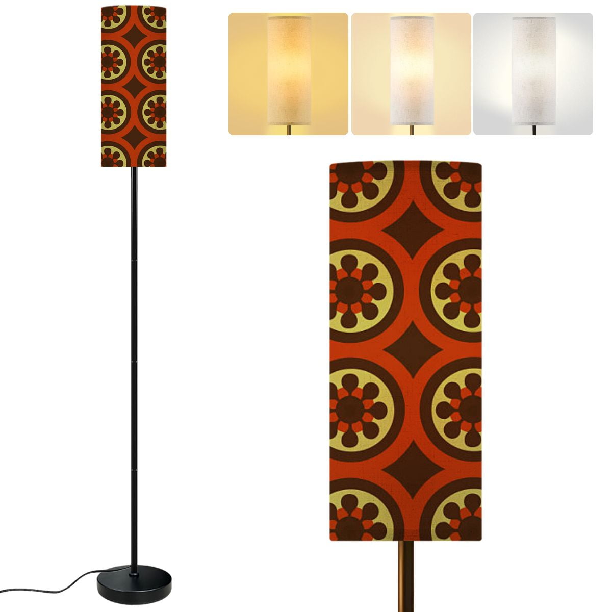 Modern Standing Floor Lamp Abstract artistic Dimmable Metal Pole Lamp ...